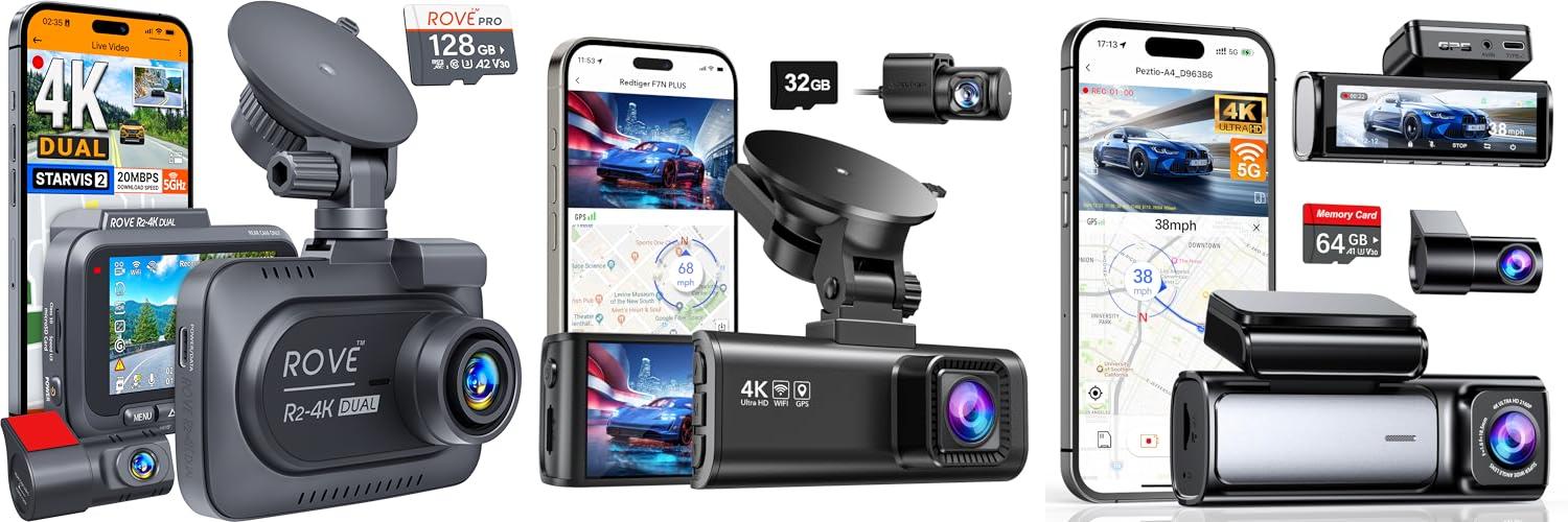 Top 5 Front & Rear Dash Cams: Reviews & Buyer's Guide