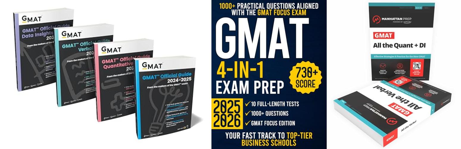 Top 5 GMAT Books: Reviews, Ratings & Prep Guide for Success