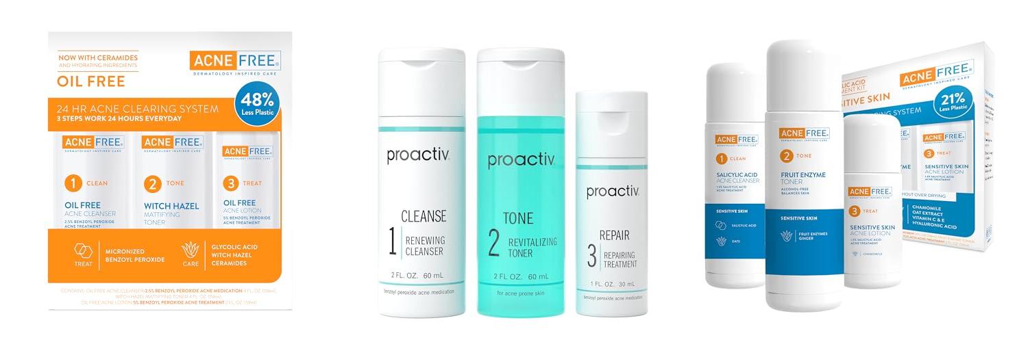 Top 5 Three Step Acne Systems: Your Clear Skin Guide
